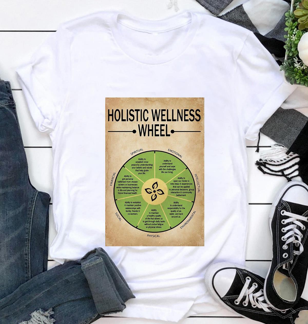 Holistic Wellness Wheels Health poster - Camaelshirt Trending Tees