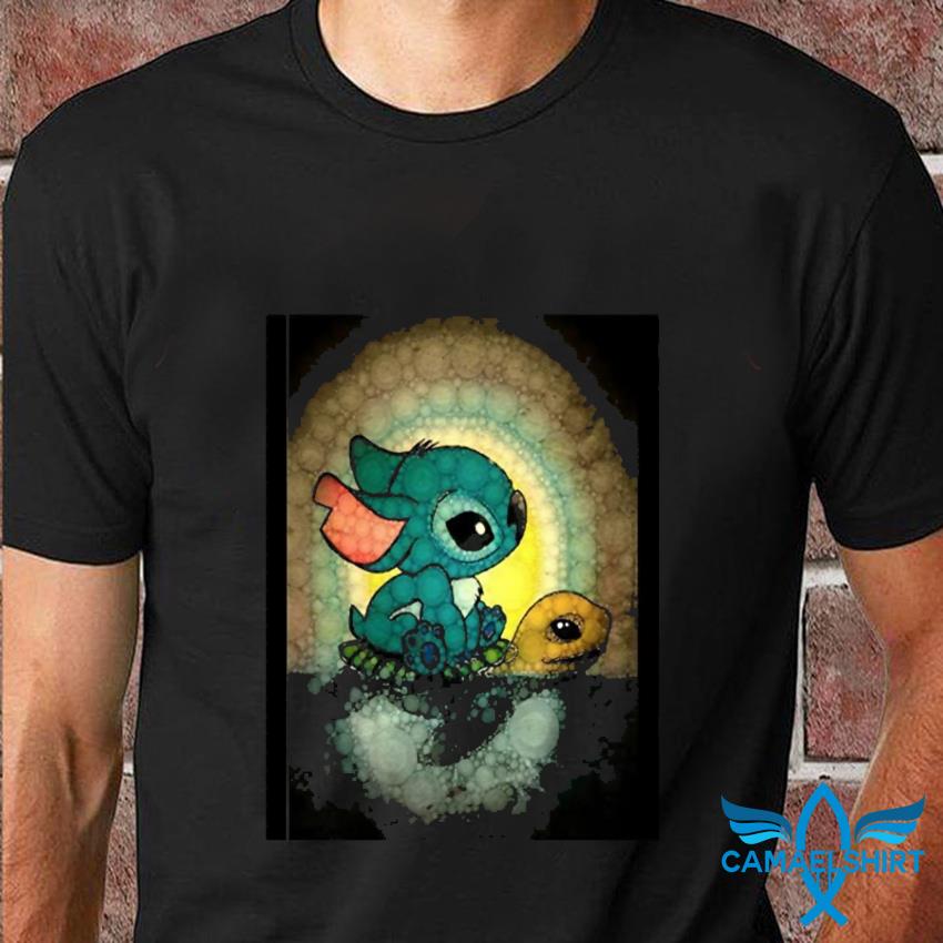 Lilo and Stitch Turtle t-shirt - Camaelshirt Trending Tees