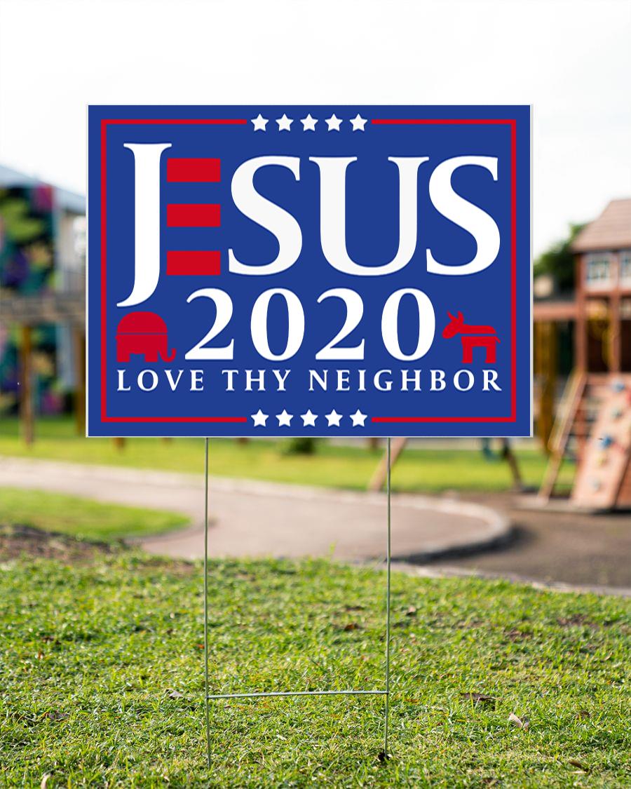 Jesus 2020 our only hope yard sign