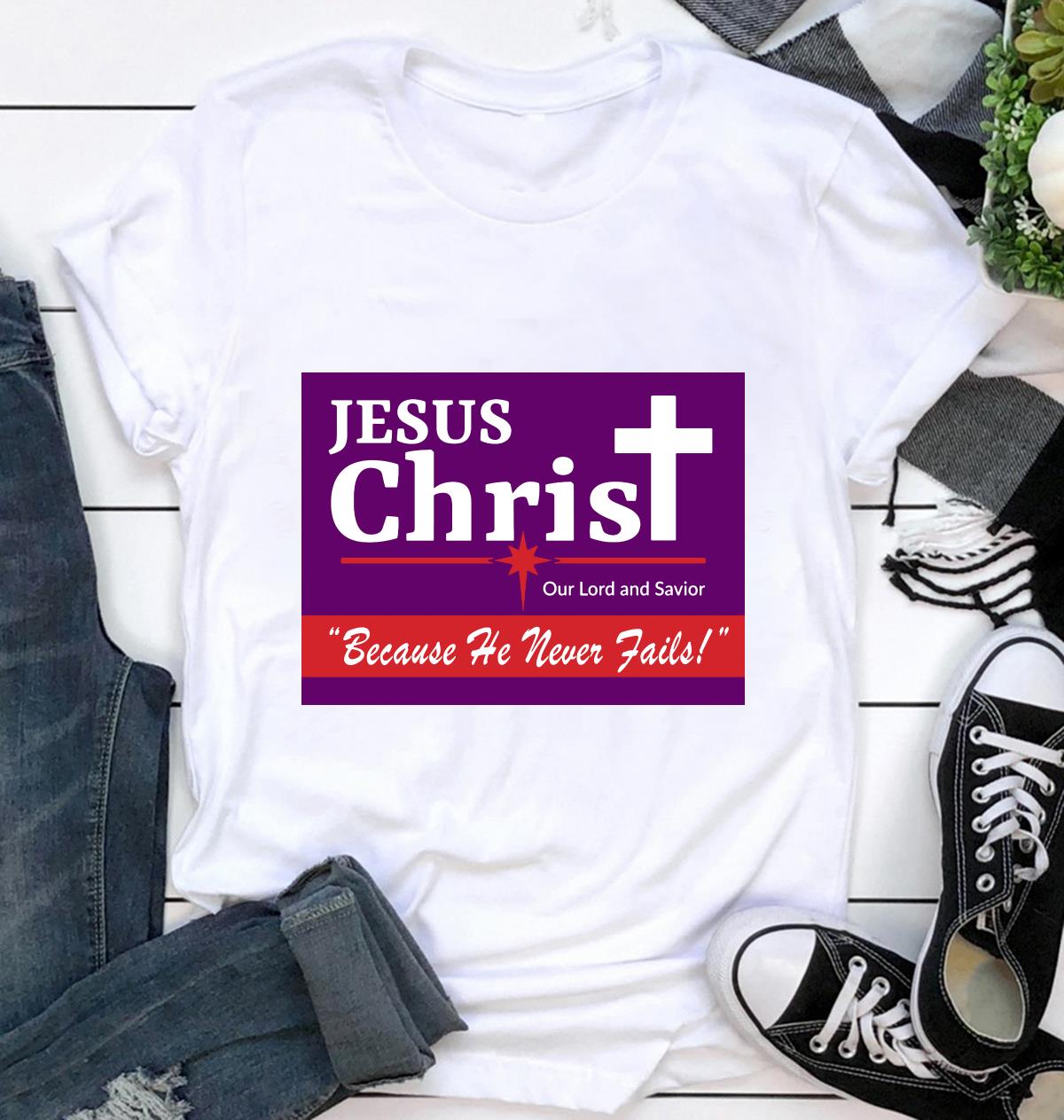 Jesus Christ our Lord and Savior yard sign - Camaelshirt Trending Tees